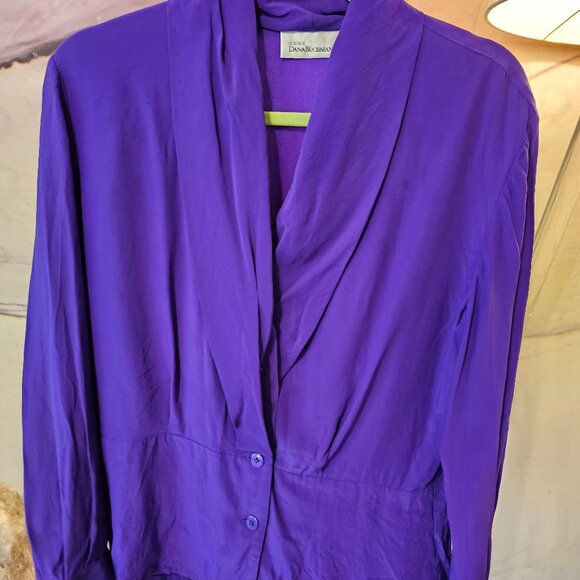 Dana Buchman | Tops | Vintage Dana Buchman Silk Blouse | Poshmark